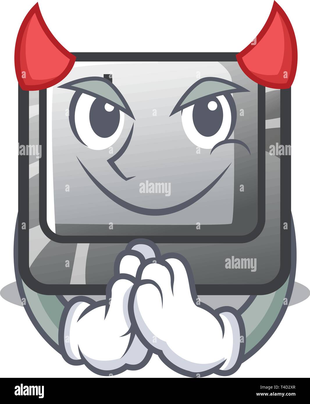 Devil button I in the cartoon game Stock Vector Image & Art - Alamy