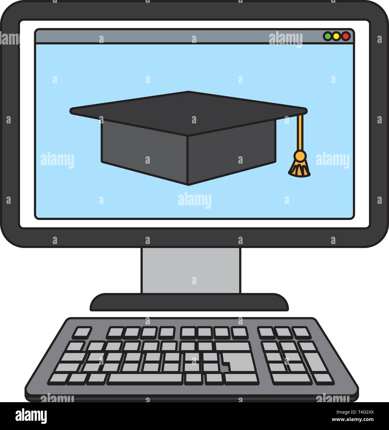 technology device computer cartoon vector illustration graphic design ...