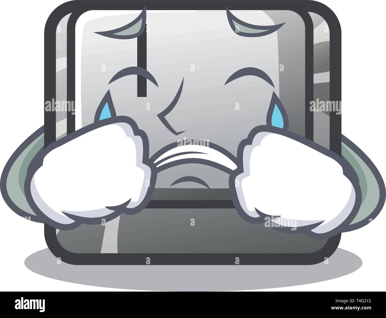 Crying button I in the cartoon game Stock Vector Image & Art - Alamy
