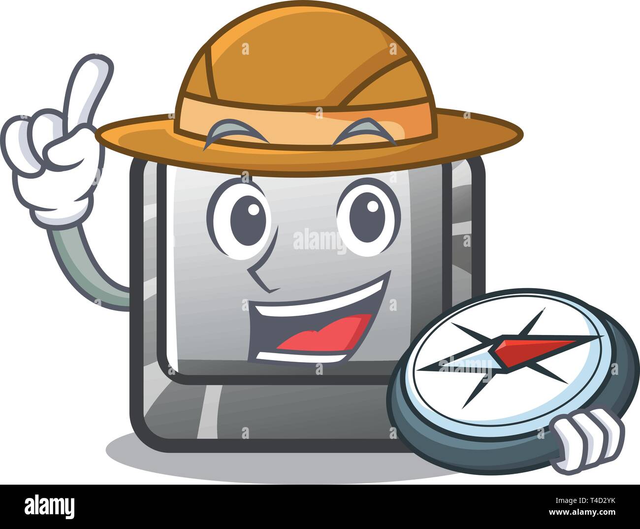 Explorer button I in the cartoon game Stock Vector Image & Art - Alamy