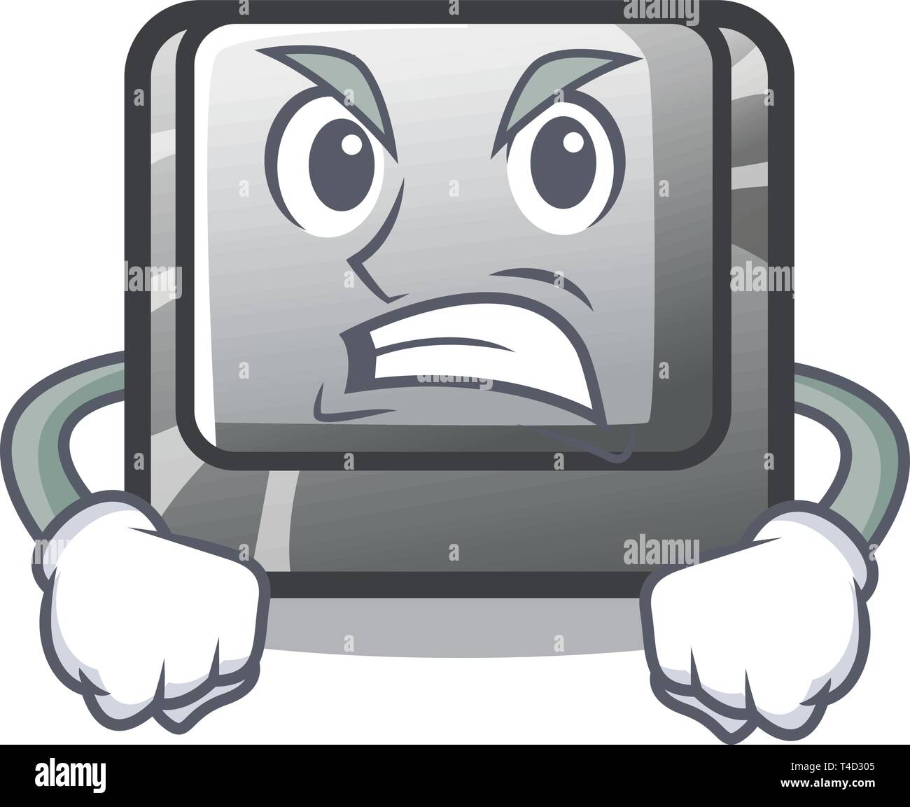 Angry button I in the cartoon game Stock Vector Image & Art - Alamy