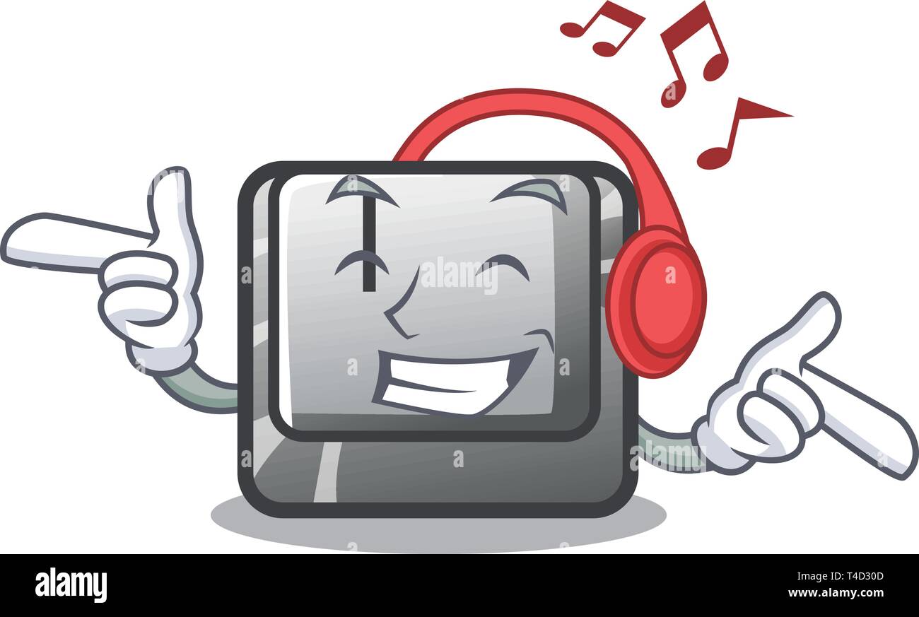 Listening music button I in the cartoon game Stock Vector Image & Art ...
