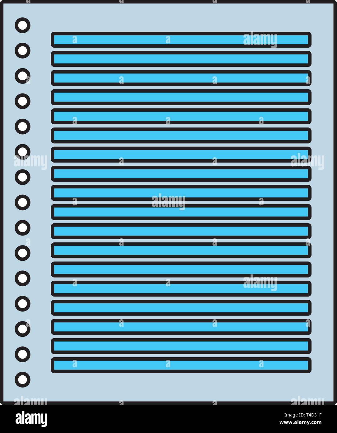 study element paper sheet cartoon vector illustration graphic design ...