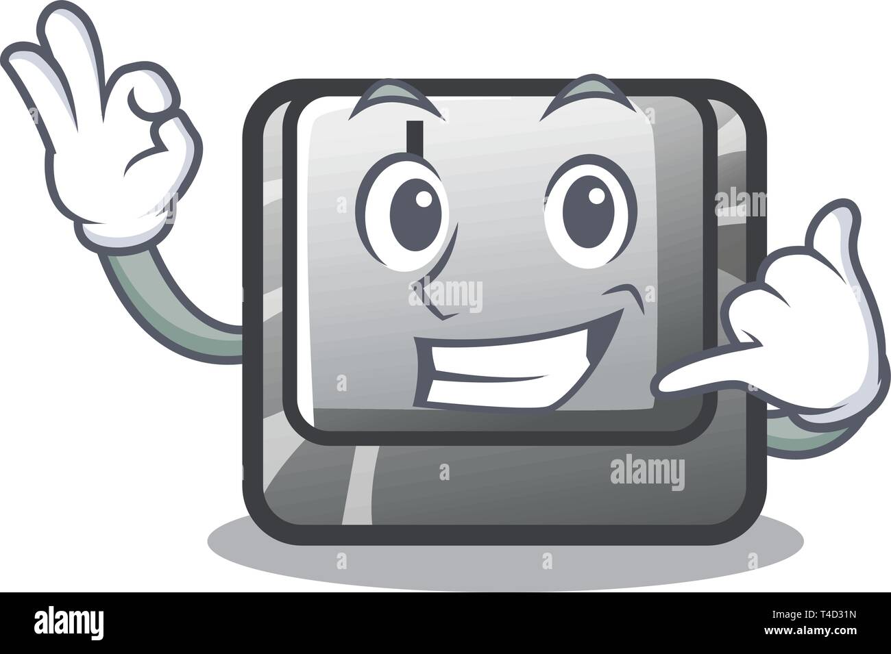 Call me button I isolated in the cartoon Stock Vector Image & Art - Alamy