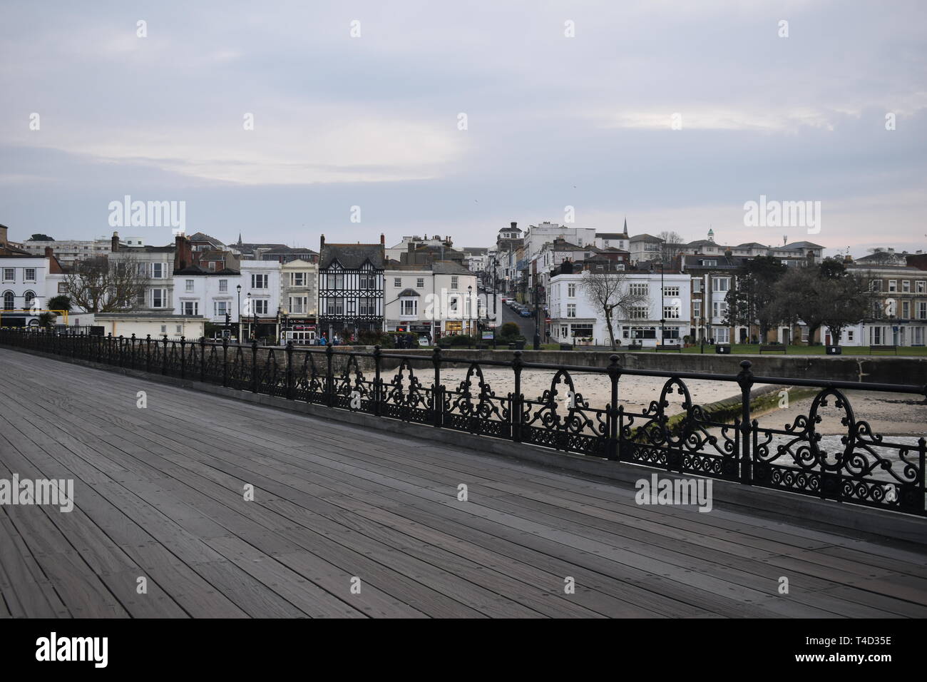 Ryde Pier Isle of Wight showing Pier and walkway Esplanade Stock Photo ...