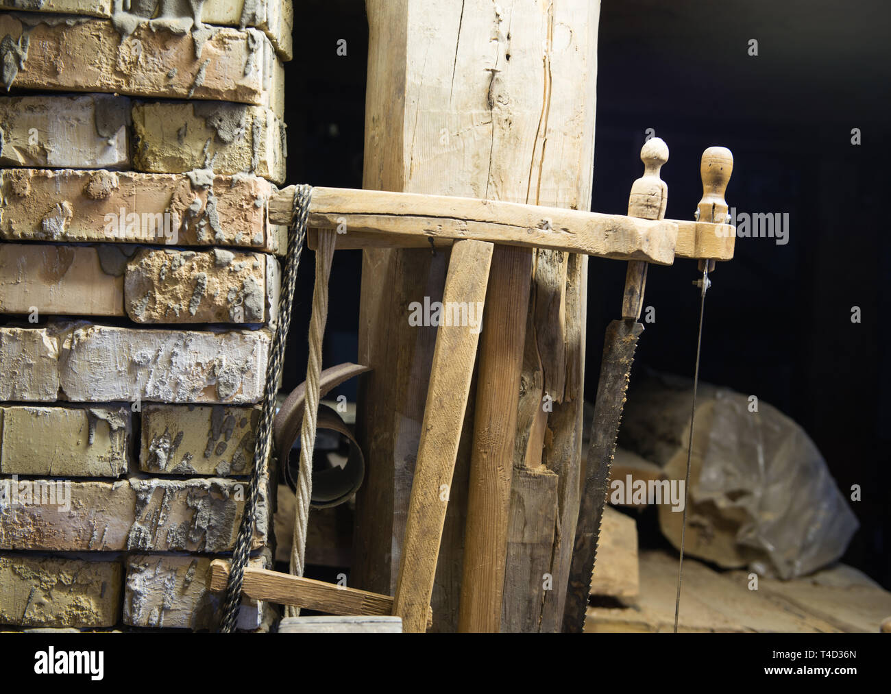 equipment in the workshop for the restoration of ancient musical ...
