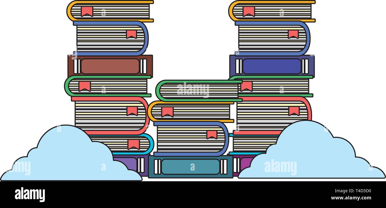 online education elements cartoon vector illustration graphic design ...