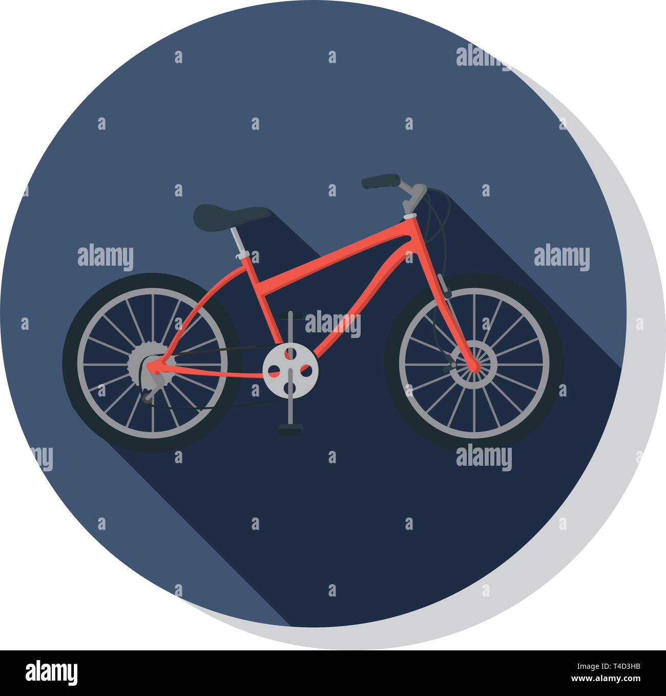 transportation concept mountain bike cartoon vector illustration ...