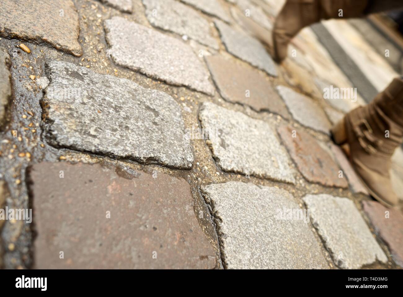 Stone floor background in Paris, France Stock Photo - Alamy