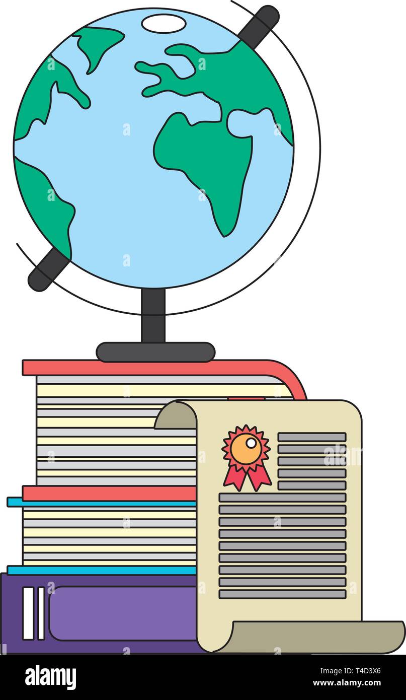 education elements cartoon vector illustration graphic design Stock ...