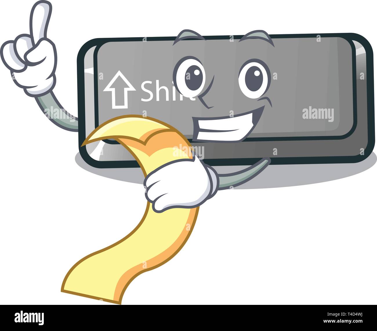 With menu button shift in the cartoon shape Stock Vector Image & Art ...