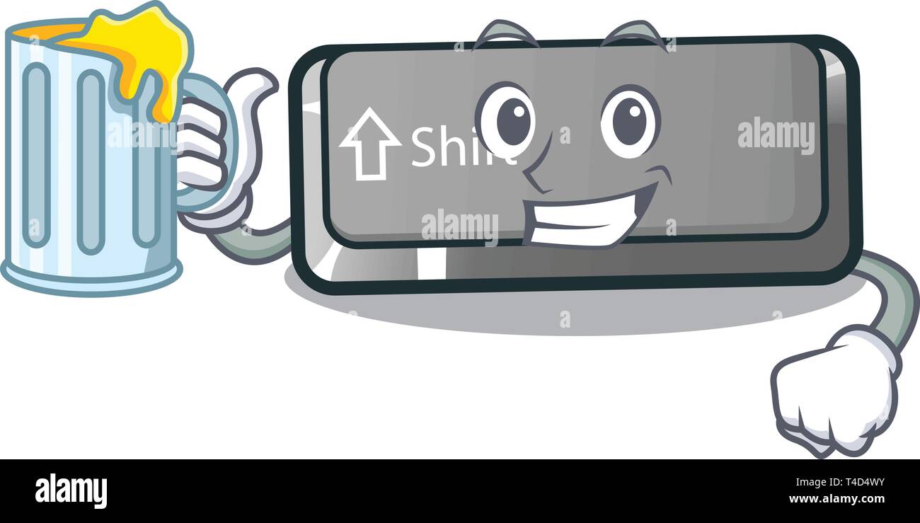 With juice button shift in the cartoon shape Stock Vector Image & Art ...