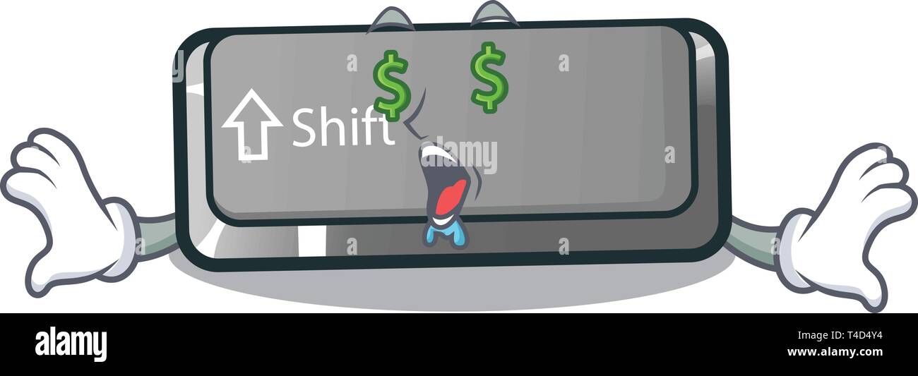 Money eye shift button installed in cartoon game Stock Vector Image ...