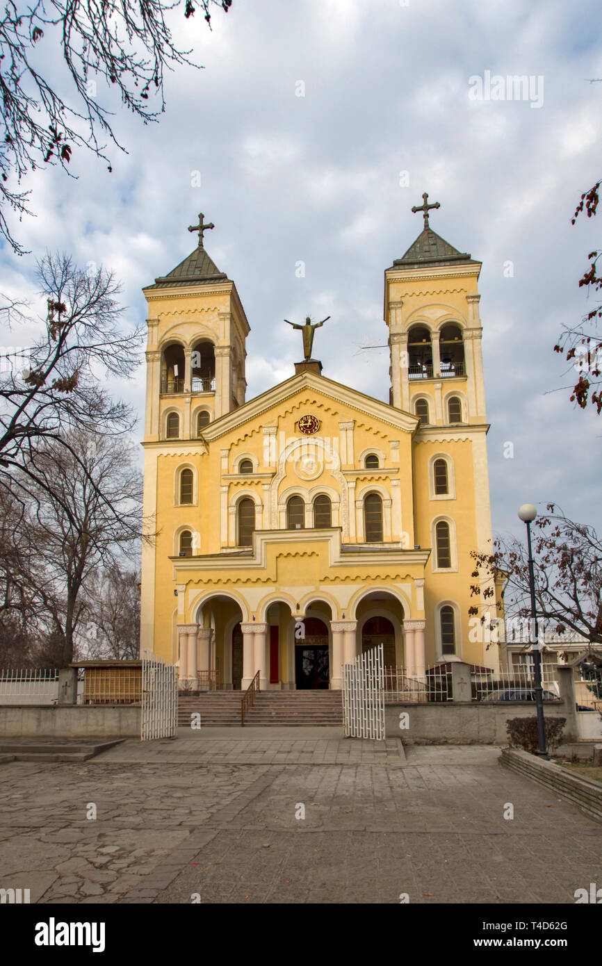 RAKOVSKI, BULGARIA - DECEMBER 25, 2013: Sunset view of The Roman ...