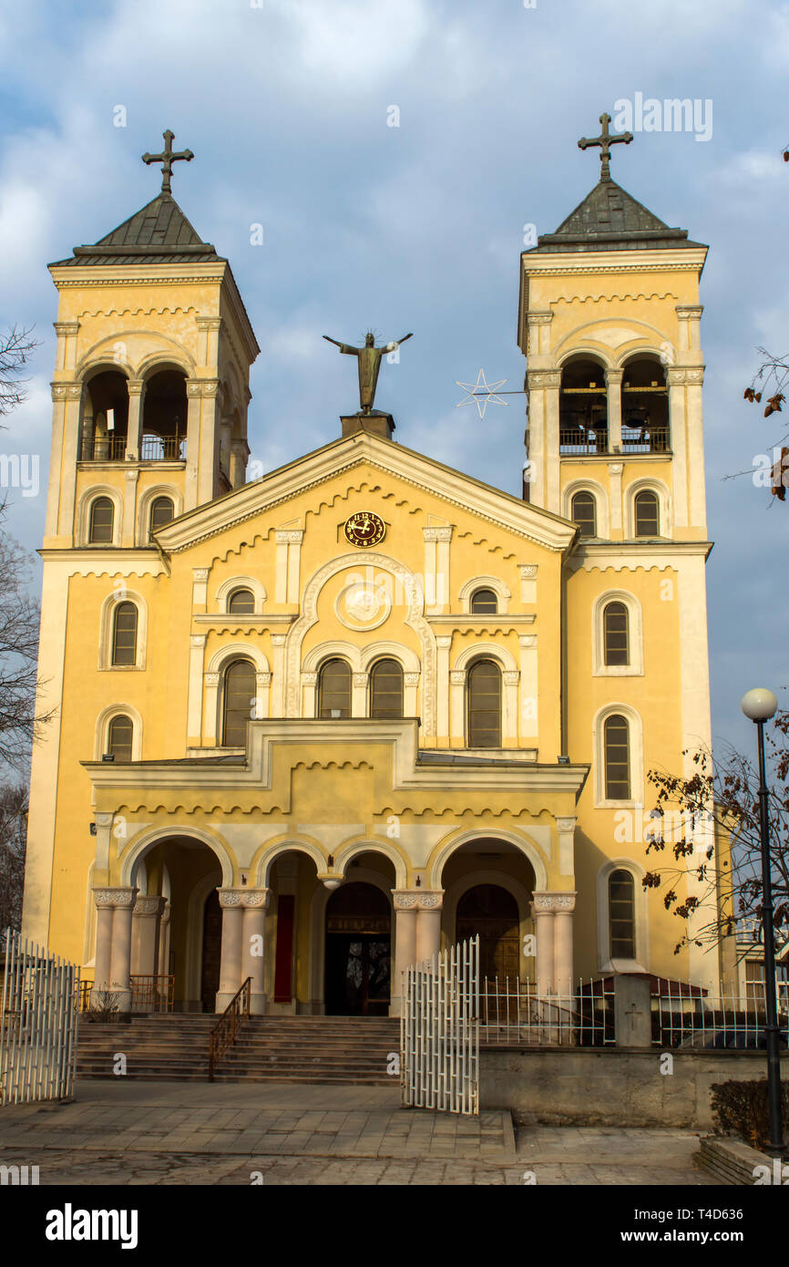 RAKOVSKI, BULGARIA - DECEMBER 25, 2013: Sunset view of The Roman ...