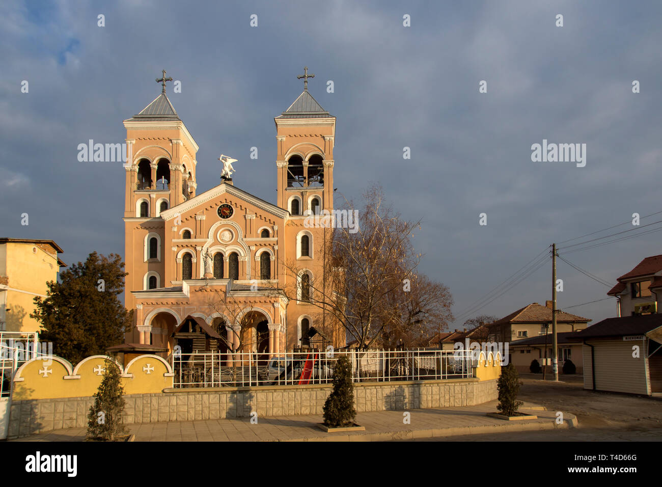 RAKOVSKI, BULGARIA - DECEMBER 25, 2013: Sunset view of The Roman ...
