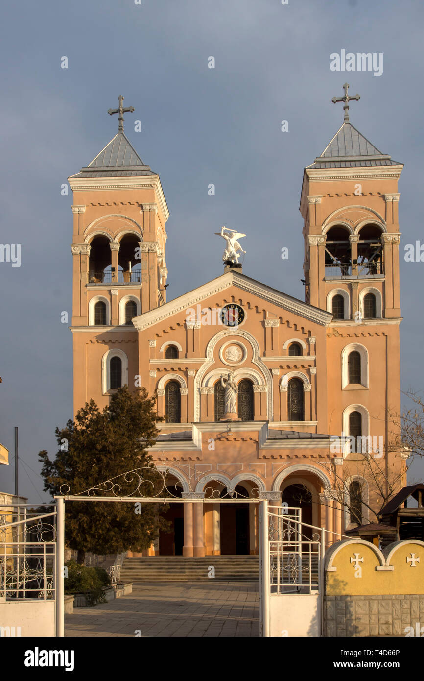RAKOVSKI, BULGARIA - DECEMBER 25, 2013: Sunset view of The Roman ...