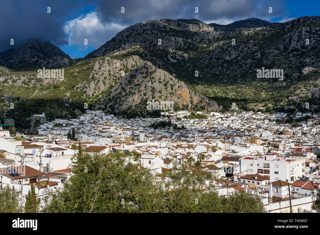 Ubrique, Cadiz. Spain. White villages of Andalusia in the park of ...