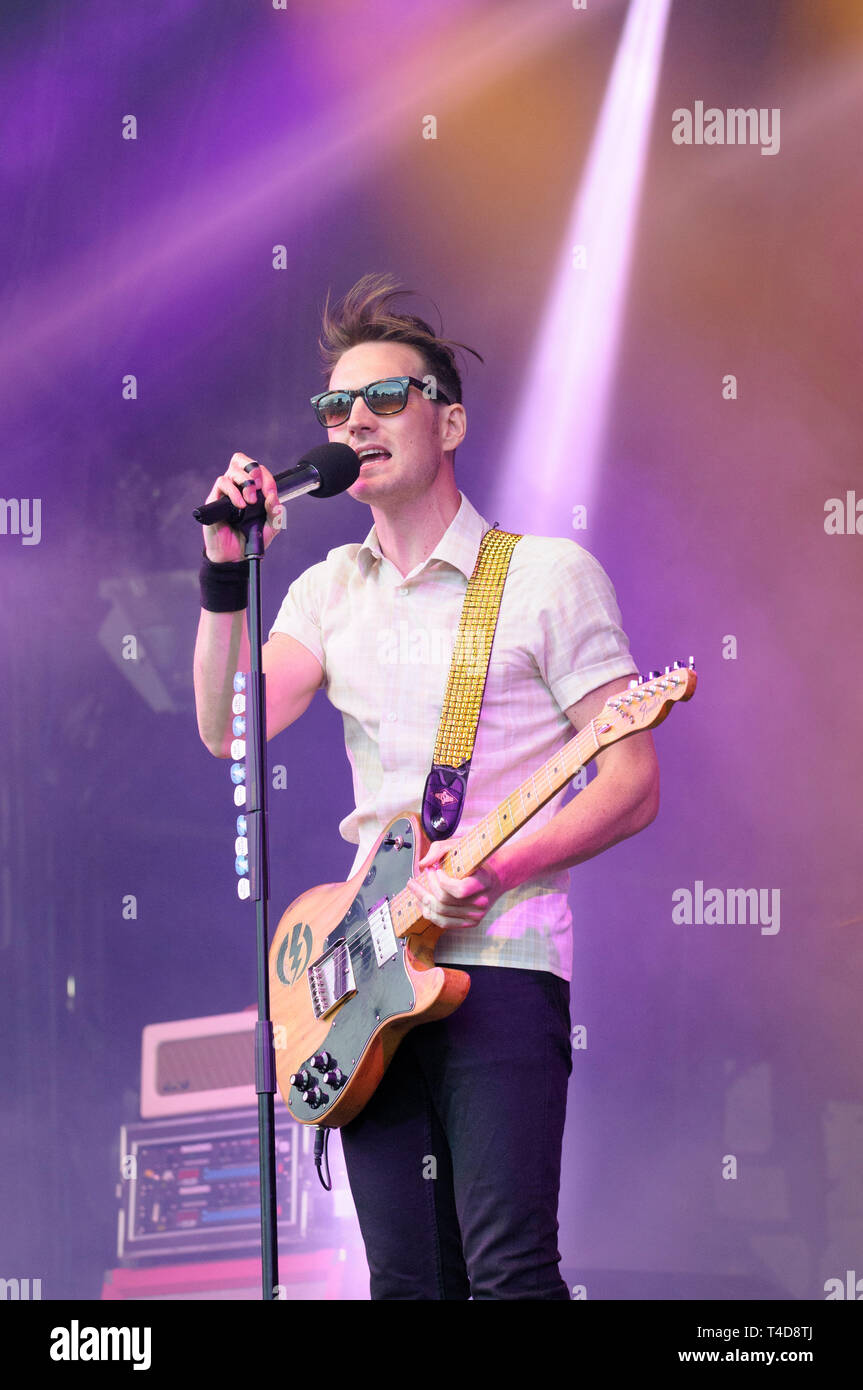 Dan Gillespie Sells of The Feeling performing at Cornbury Festival, UK ...
