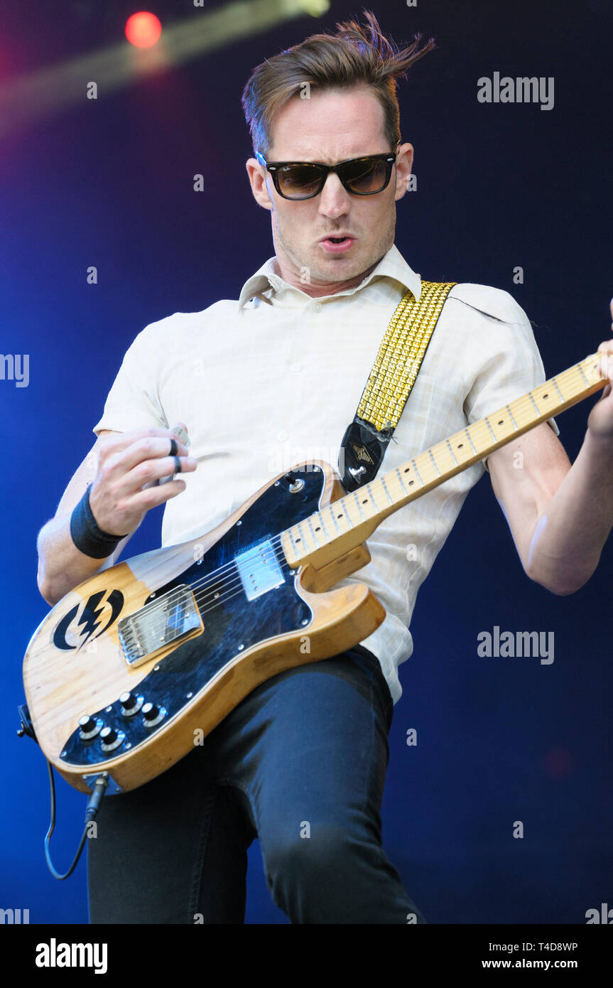 Dan Gillespie Sells of The Feeling performing at Cornbury Festival, UK ...