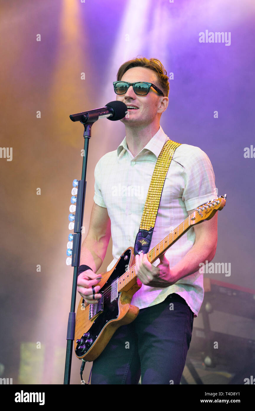 Dan Gillespie Sells of The Feeling performing at Cornbury Festival, UK ...