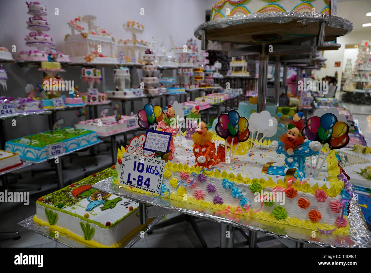Party cakes at Pasteleria Ideal Bakery in Mexico City, Mexico Stock ...