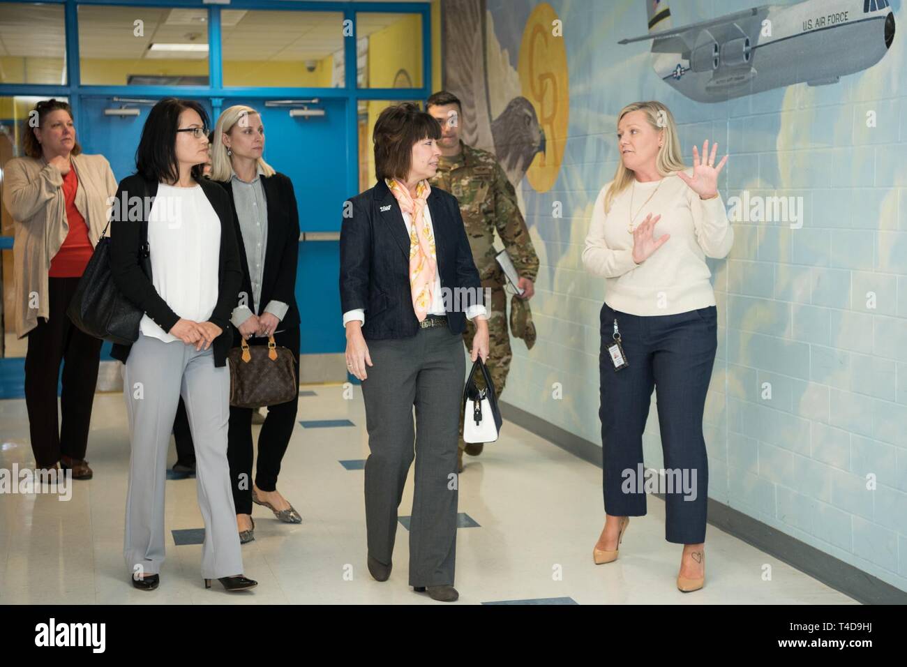 Kelly Barrett, wife of 18th Air Force commander Maj. Gen. Sam Barrett ...