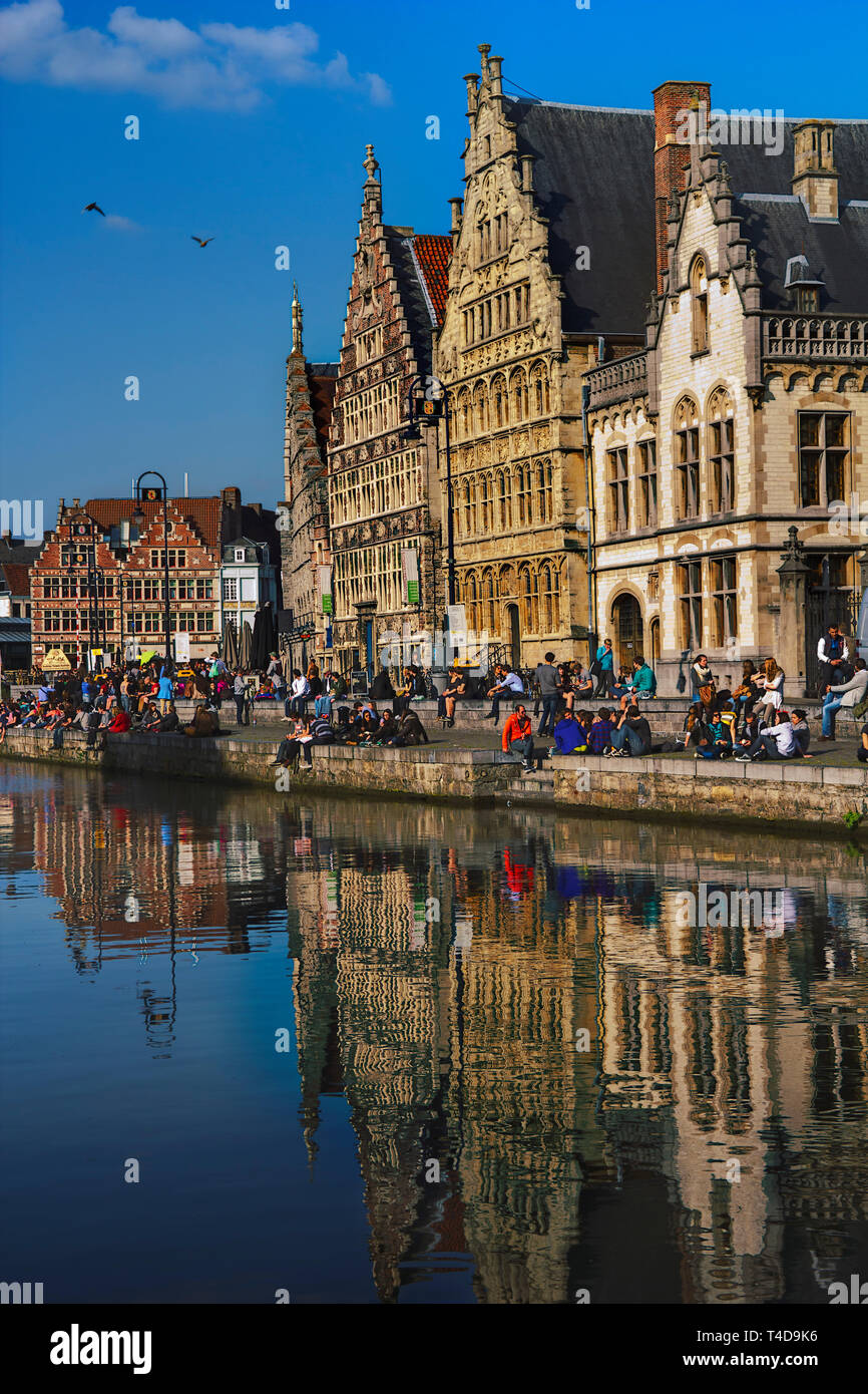 Graslei and korenlei ghent hi-res stock photography and images - Alamy