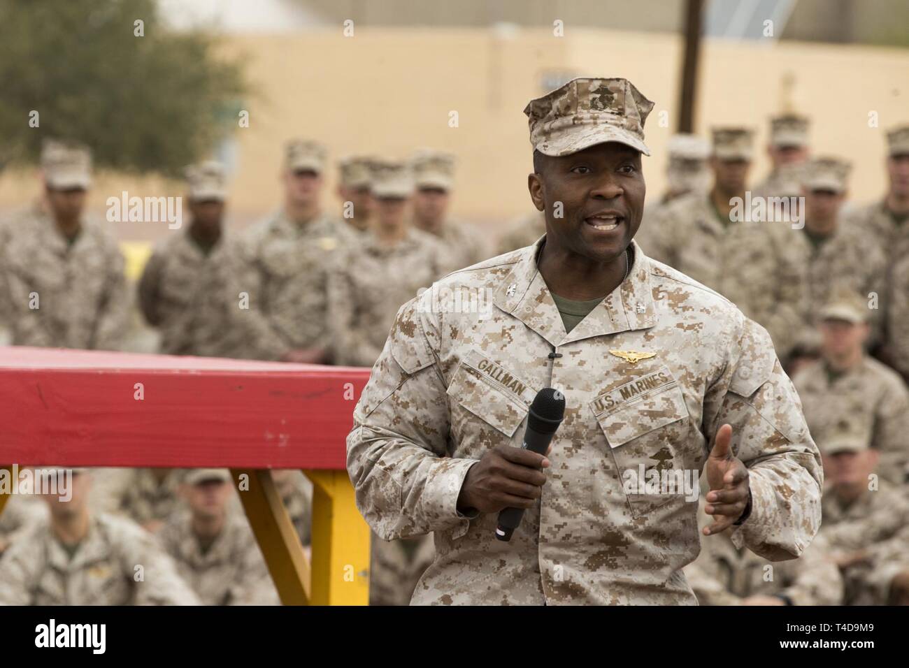U.S. Marine Corps Col. Kelvin Gallman, the commanding officer of Marine ...