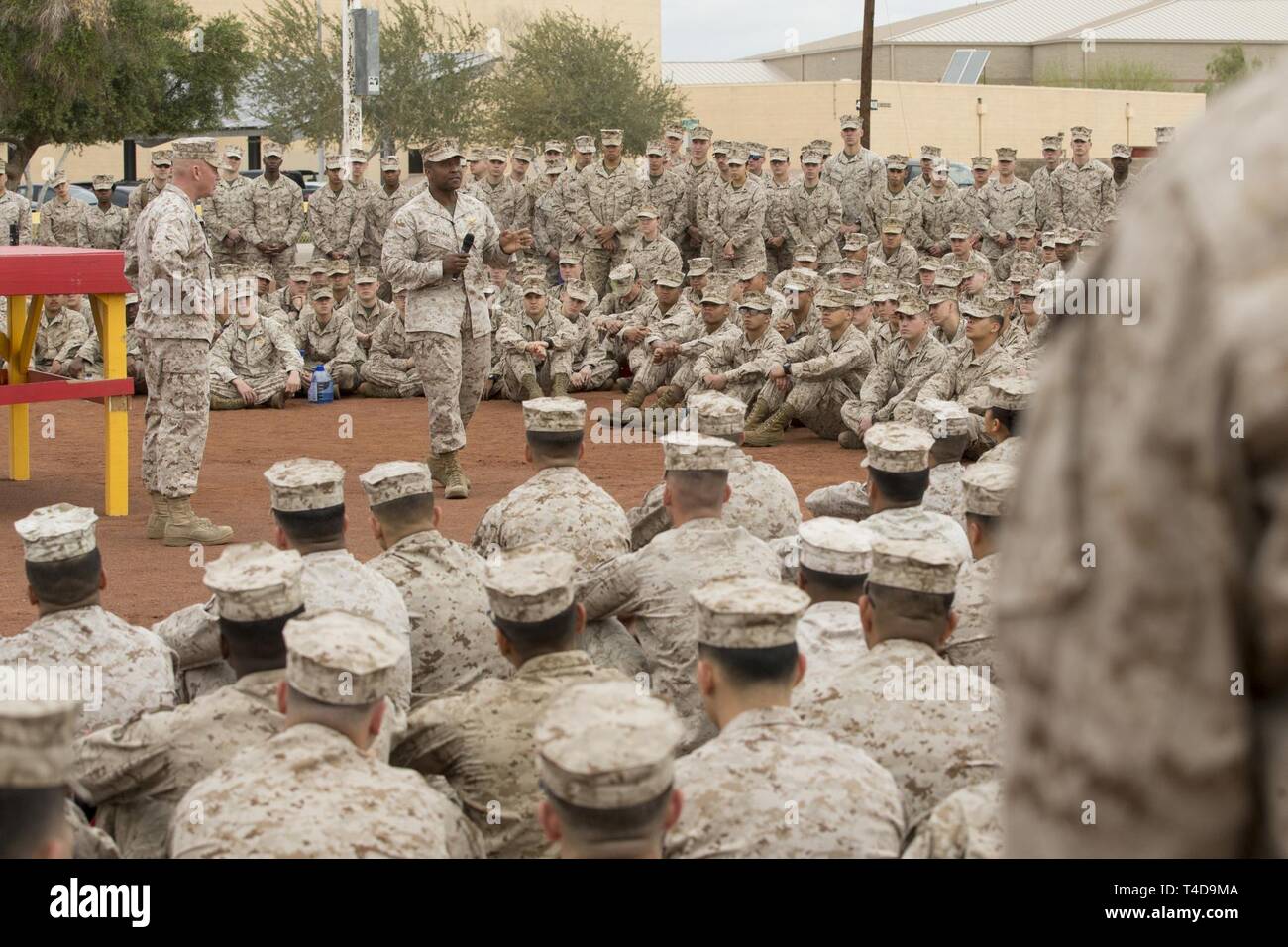 U.S. Marine Corps Col. Kelvin Gallman, the commanding officer of Marine ...