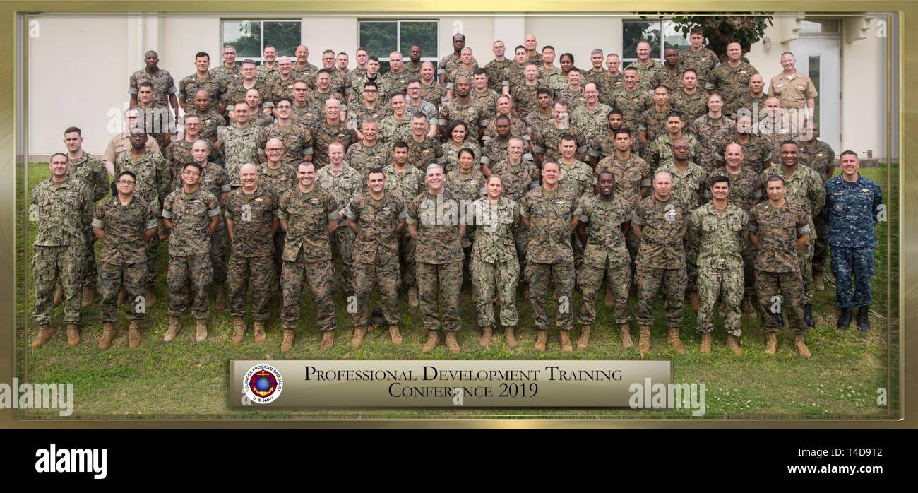 U.S. Navy chaplains and religious program specialists (RP) with Marine ...