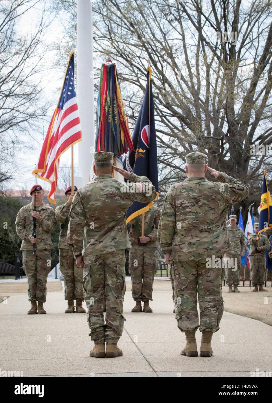 Gen. Michael X. Garrett, left, and Gen. Mark A. Milley, Chief of Staff ...