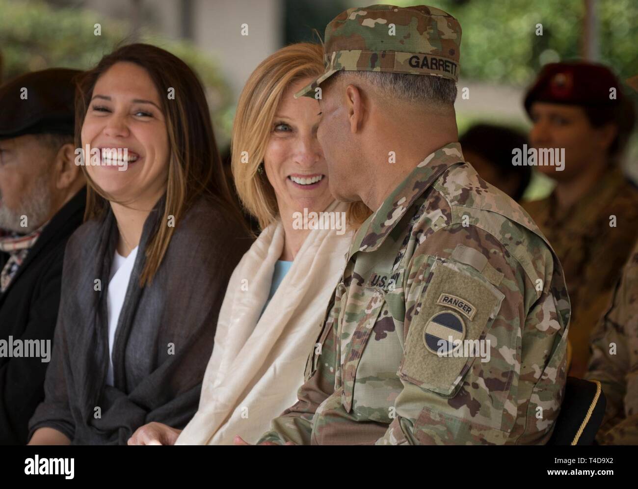 Gen. Michael X. Garrett and his family share a laugh during his ...