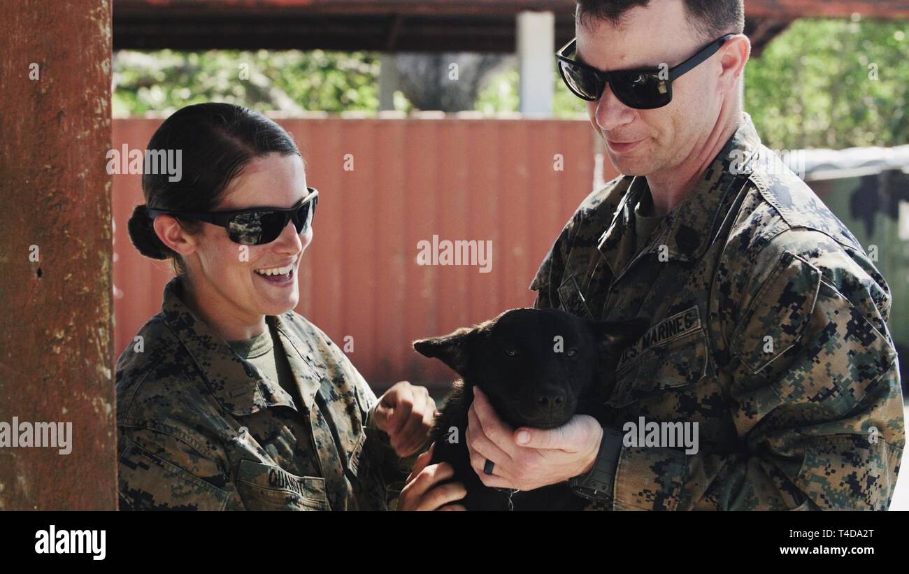 U.S. Marine Corps 2nd Lt. Kathryn Quandt and Gunnery Sgt. Bradley ...