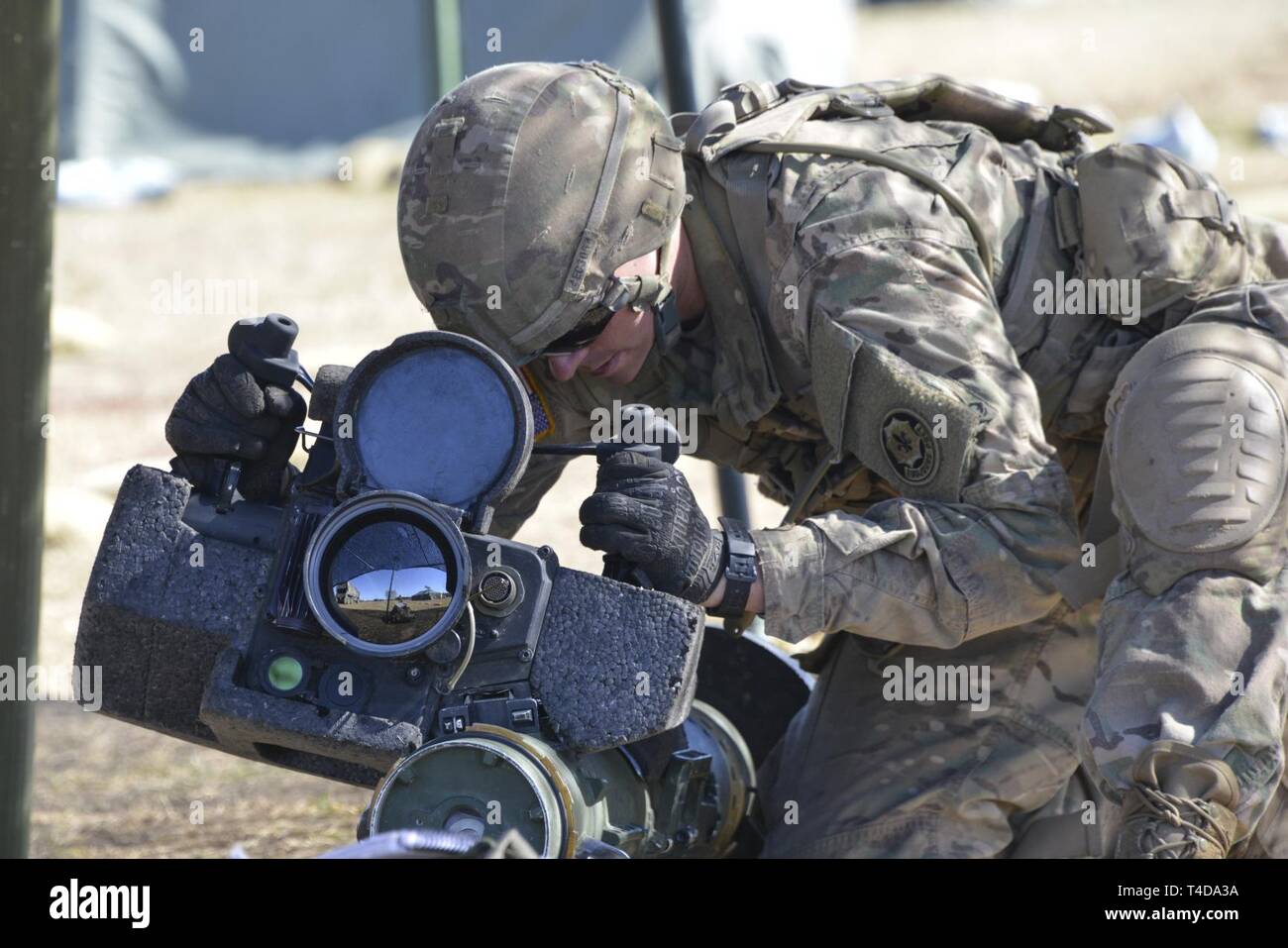 U. S. Army Sgt. Eric Creamer, assigned to the 4th Squadron, 2nd Cavalry ...
