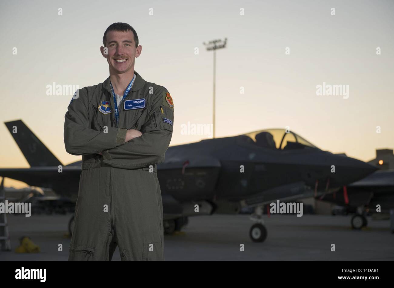 U.S. Air Force Capt. Kyle Benham, 62nd Fighter Squadron (FS) F-35A ...