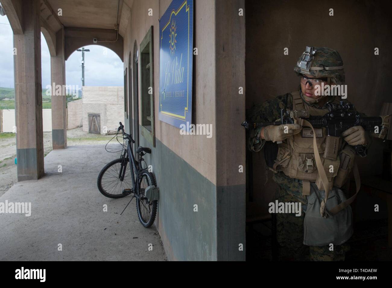 U.S. Marine Corps Pfc. Jeffrey Cabrera, a rifleman with Fox Company ...