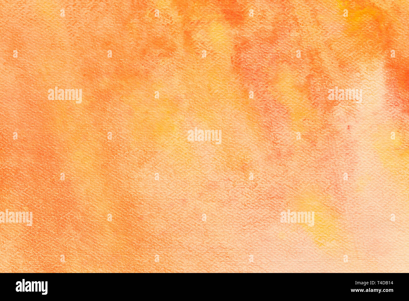 orange color watercolor pastel painted on paper background texture ...