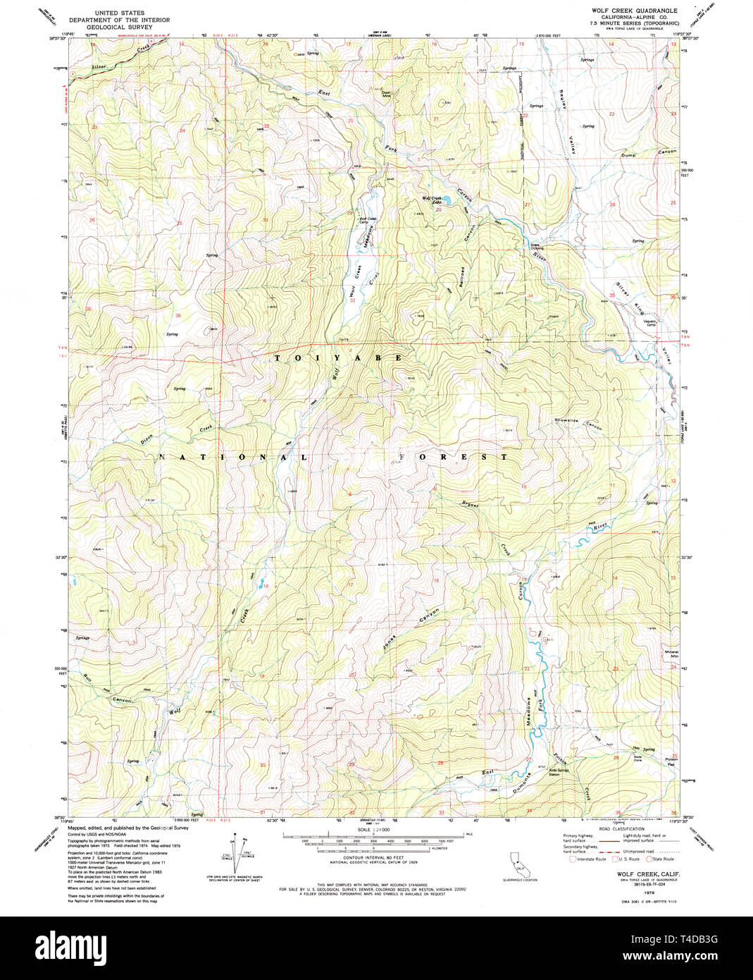Map of wolf creek hi-res stock photography and images - Alamy