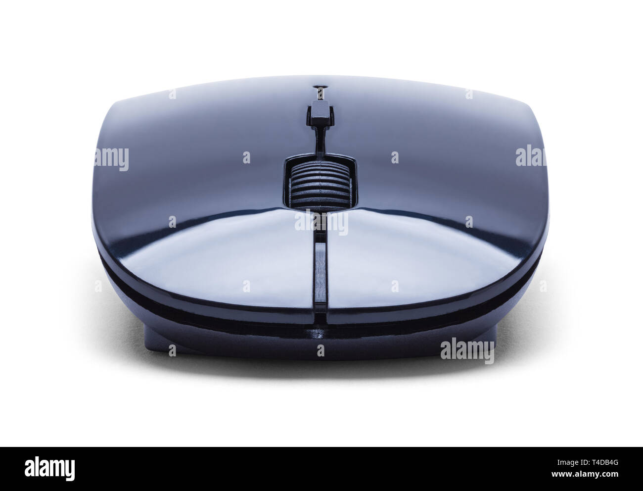 Black Mouse Front View Isolated on White Background Stock Photo - Alamy