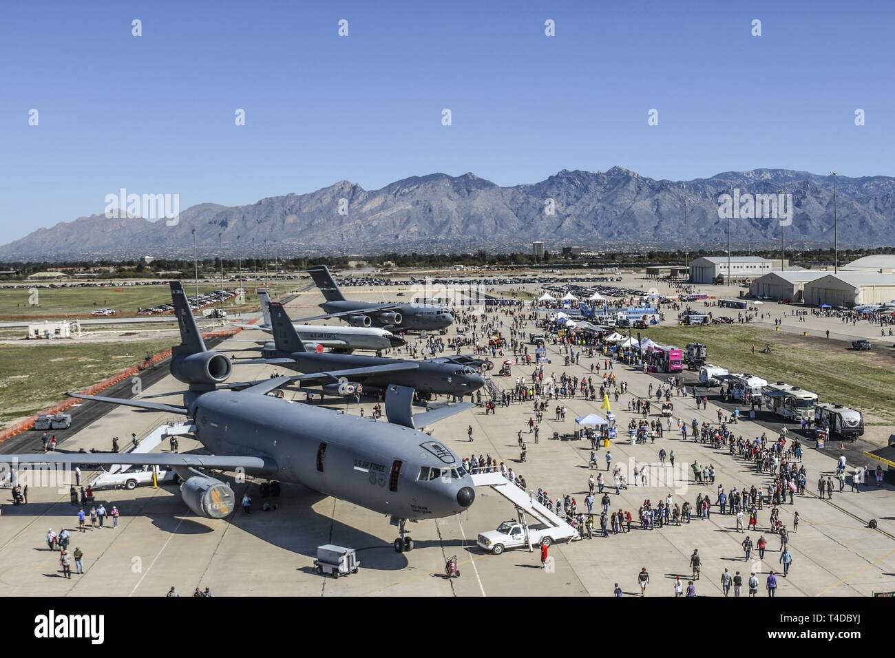 U.S. Air Force aircraft are showcased to a crowd of over 200,000 during ...