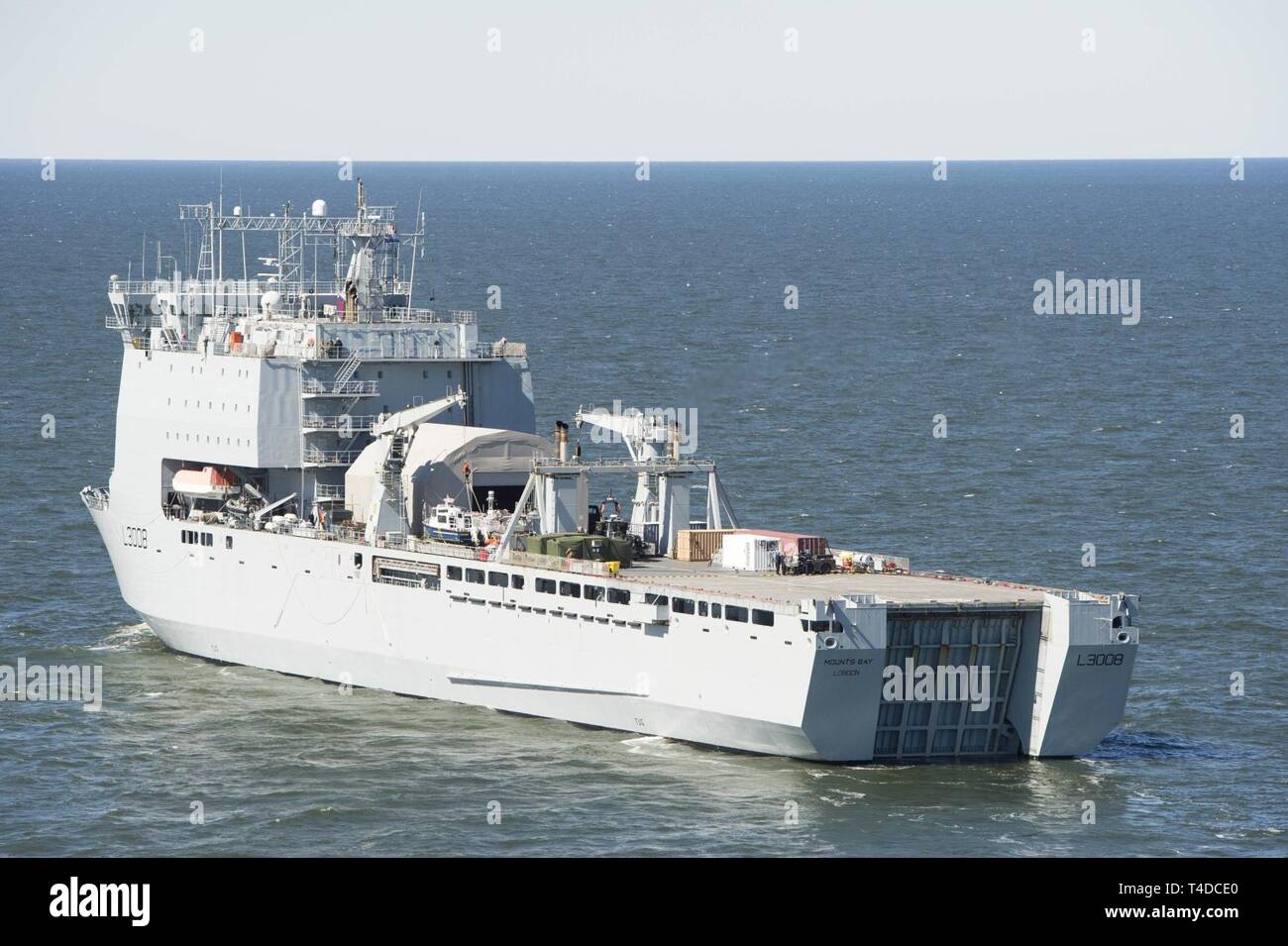 ATLANTIC OCEAN (March 23, 2019) Royal Fleet Auxiliary landing ship dock ...