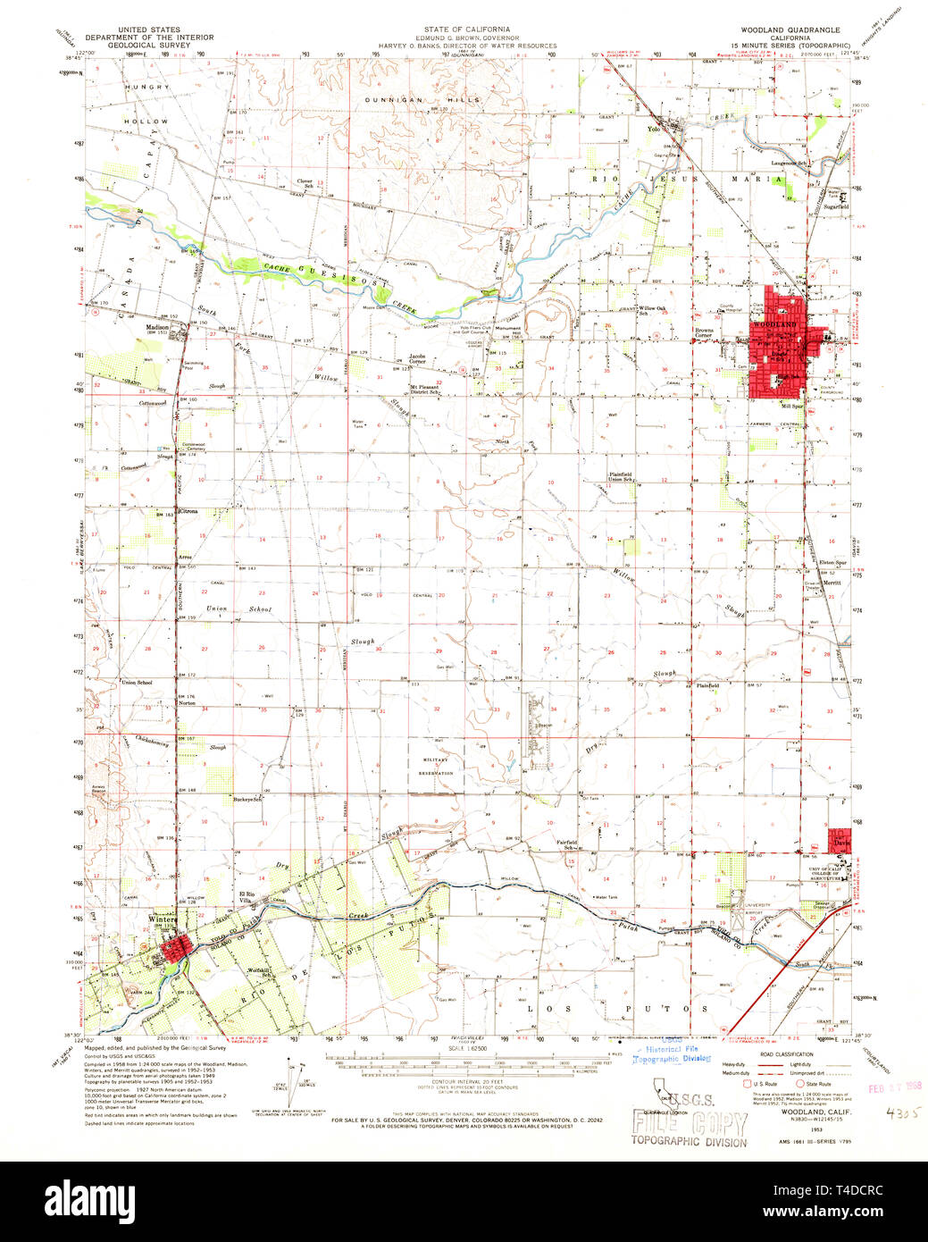 Map Of Woodland California