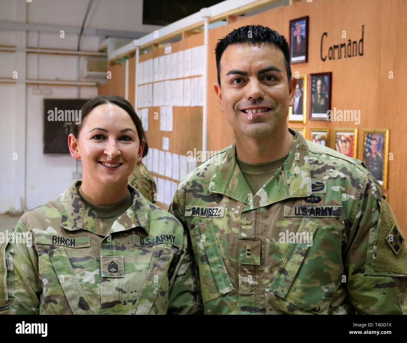 Chief Warrant Officer 2 Jorge Ramirez and Staff Sgt. Kayla Birch, both ...