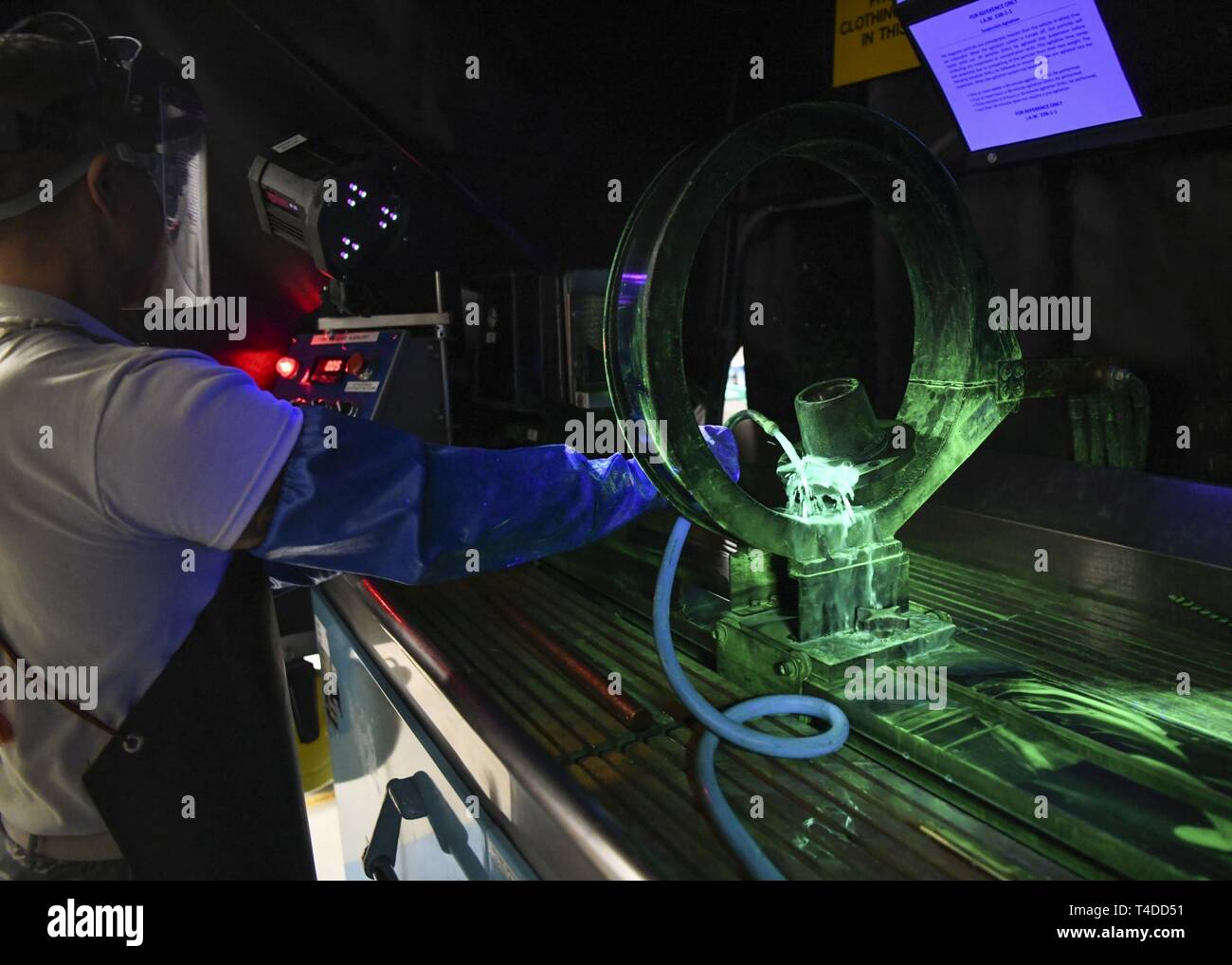 Staff Sergeant Paul Sim, 104th Maintenance Group nondestructive ...