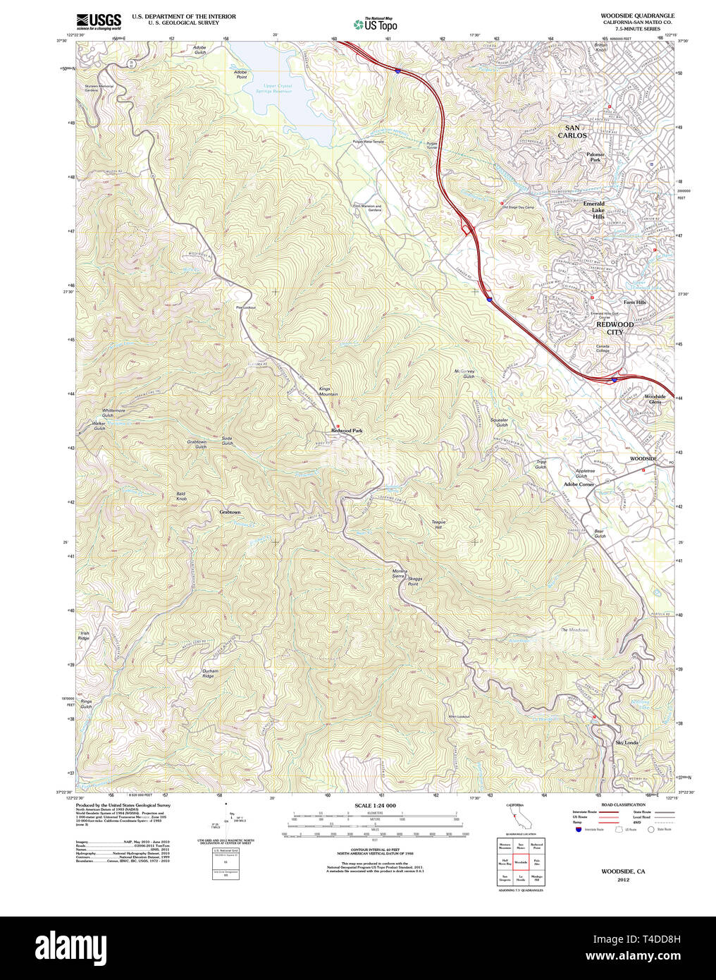 Topographical map california hi-res stock photography and images - Alamy