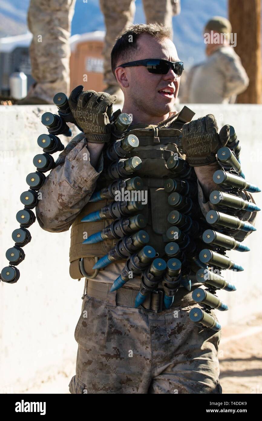 U.S. Marine Corps Cpl. Spencer Calcut, a light armor vehicle Marine ...