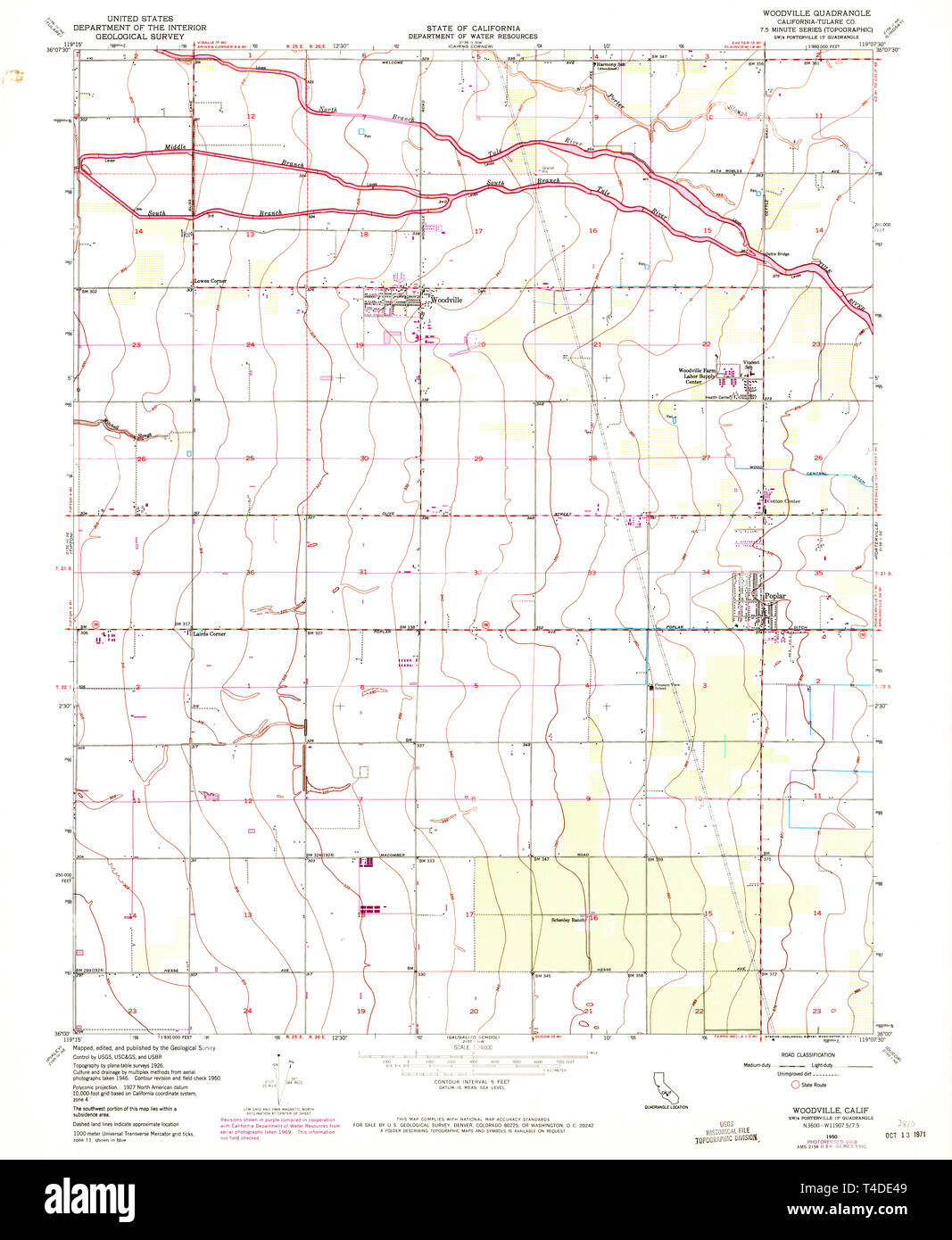 Map of california 1950 hi-res stock photography and images - Alamy