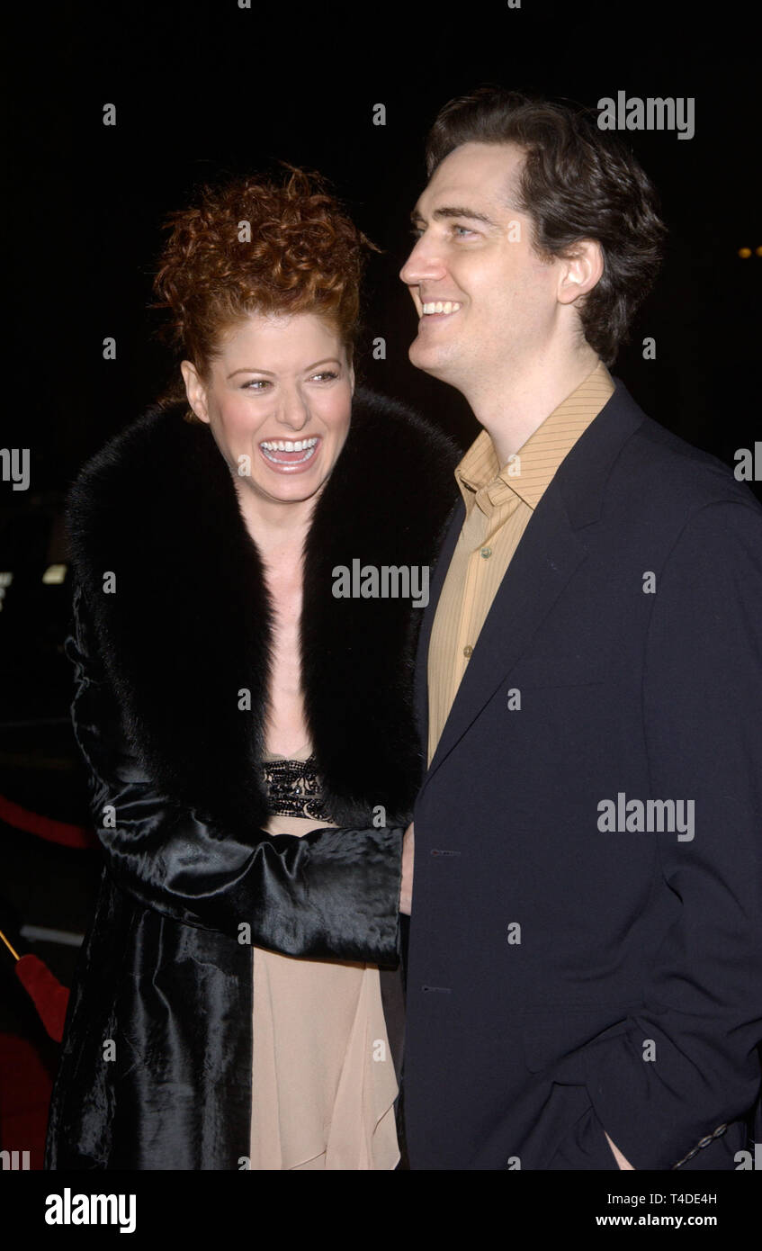 LOS ANGELES, CA. January 12, 2004: DEBRA MESSING & husband DANIEL ...