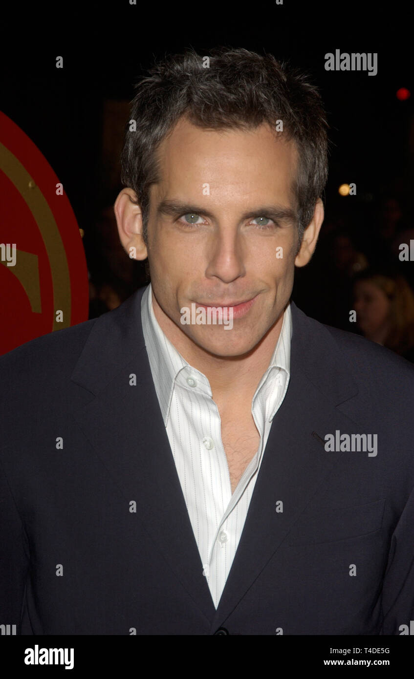 LOS ANGELES, CA. January 12, 2004: Actor BEN STILLER at the world ...